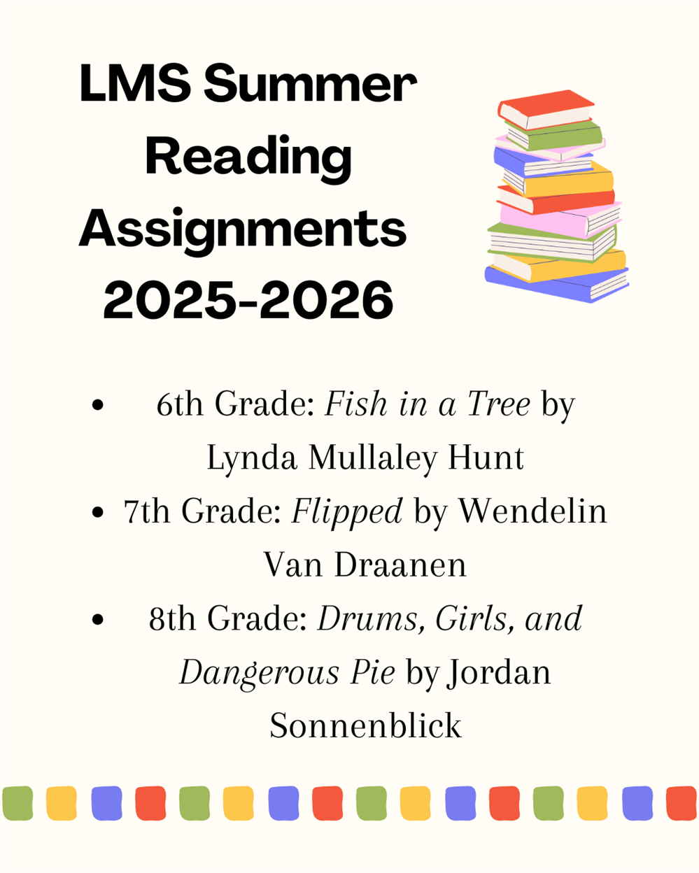 Resources / Summer Reading Assignments 2025-2026