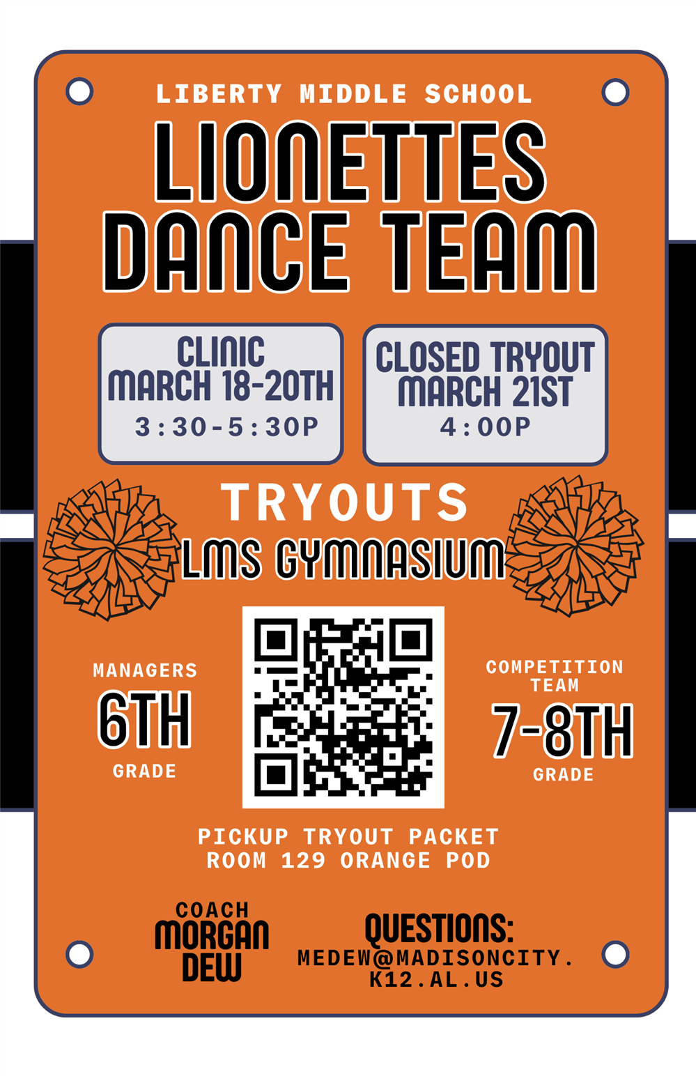 Dance Team / 25-26 Tryout Information